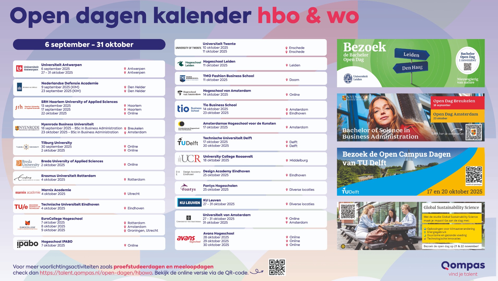 Open Dagen Kalender hbo & wo (6 sept - 31 okt) - Eijkhagen
